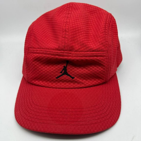 Jordan | Accessories | Air Jordan 5 Panel Jumpman Hat Strapback Cap Red Men | Poshmark